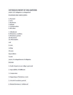 Alternative- Obligation - OBLIGATION Art. 1199 A person alternatively ...