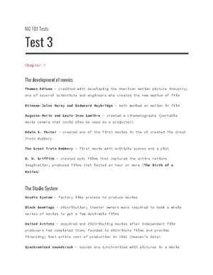 Test 4 Test Tip Notes - Test 4 help - Test 4 Test Tip Notes Chapter 10 ...