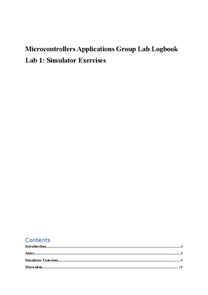 4. PWM Logbook - Microcontrollers Applications Group Lab Logbook Contents - Studocu