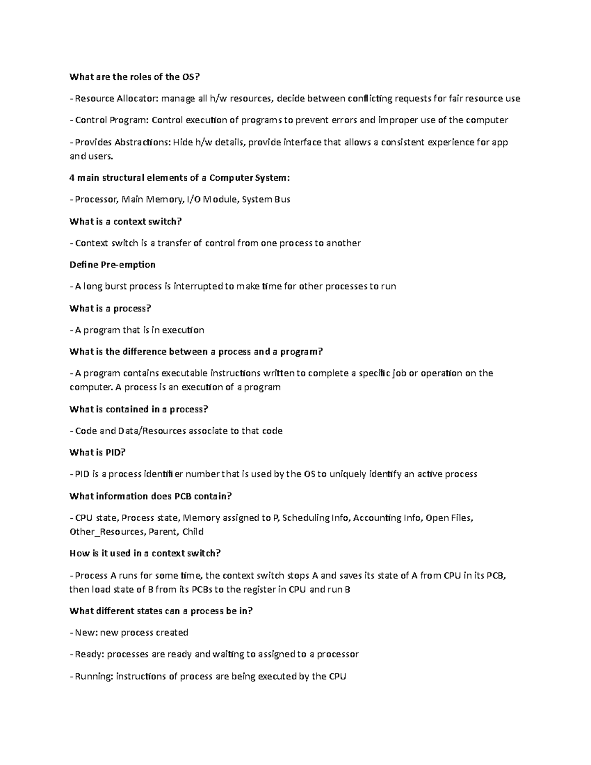 Midterm - CMPT 300 - SFU - Studocu