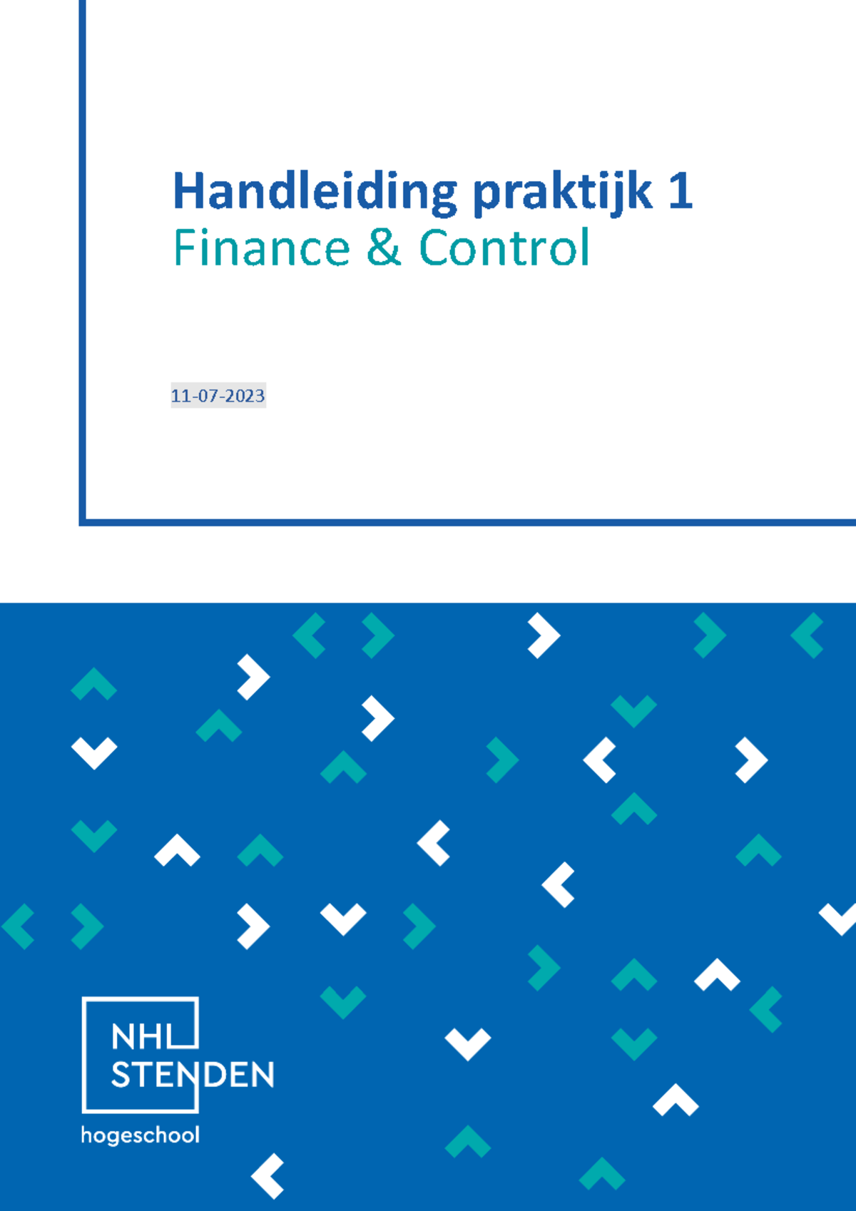 abfgr vrv fdfddfd - Handleiding praktijk 1 Finance & Control 11 - 07 ...