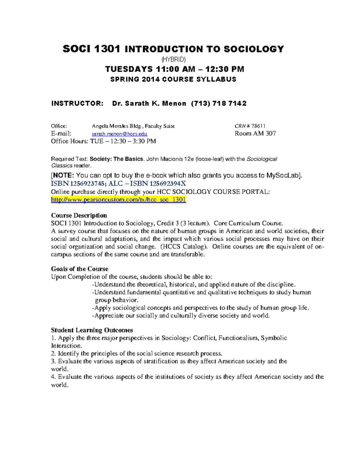 1301-11- 1230 Spring 2014 - SOCI 1301 INTRODUCTION TO SOCIOLOGY (HYBRID ...