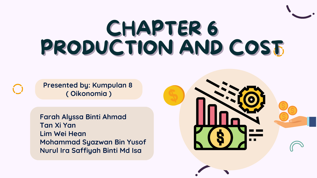 Chapter 6 Production and Cost- Kumpulan 8 ( Oikonomia ) - Presented by: Kumpulan 8 ( Oikonomia ...