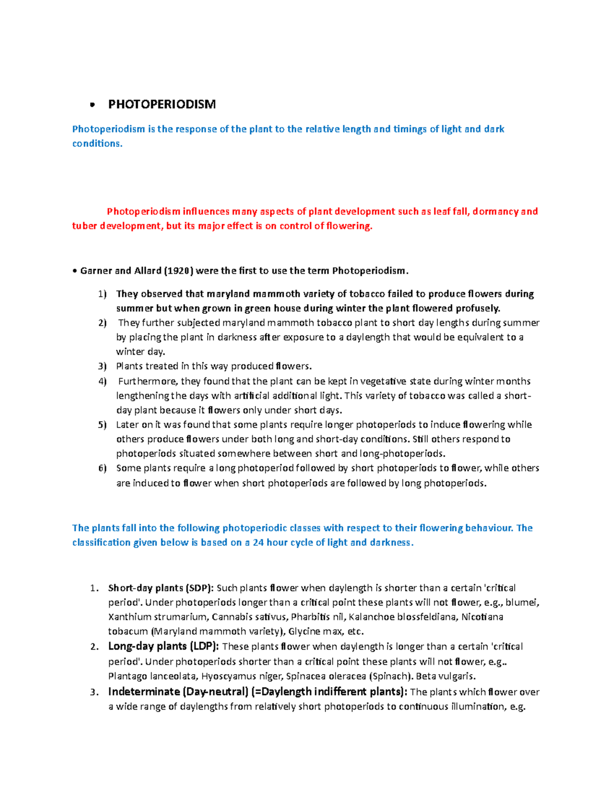 Photoperiodism mechanism - PHOTOPERIODISM Photoperiodism is the ...