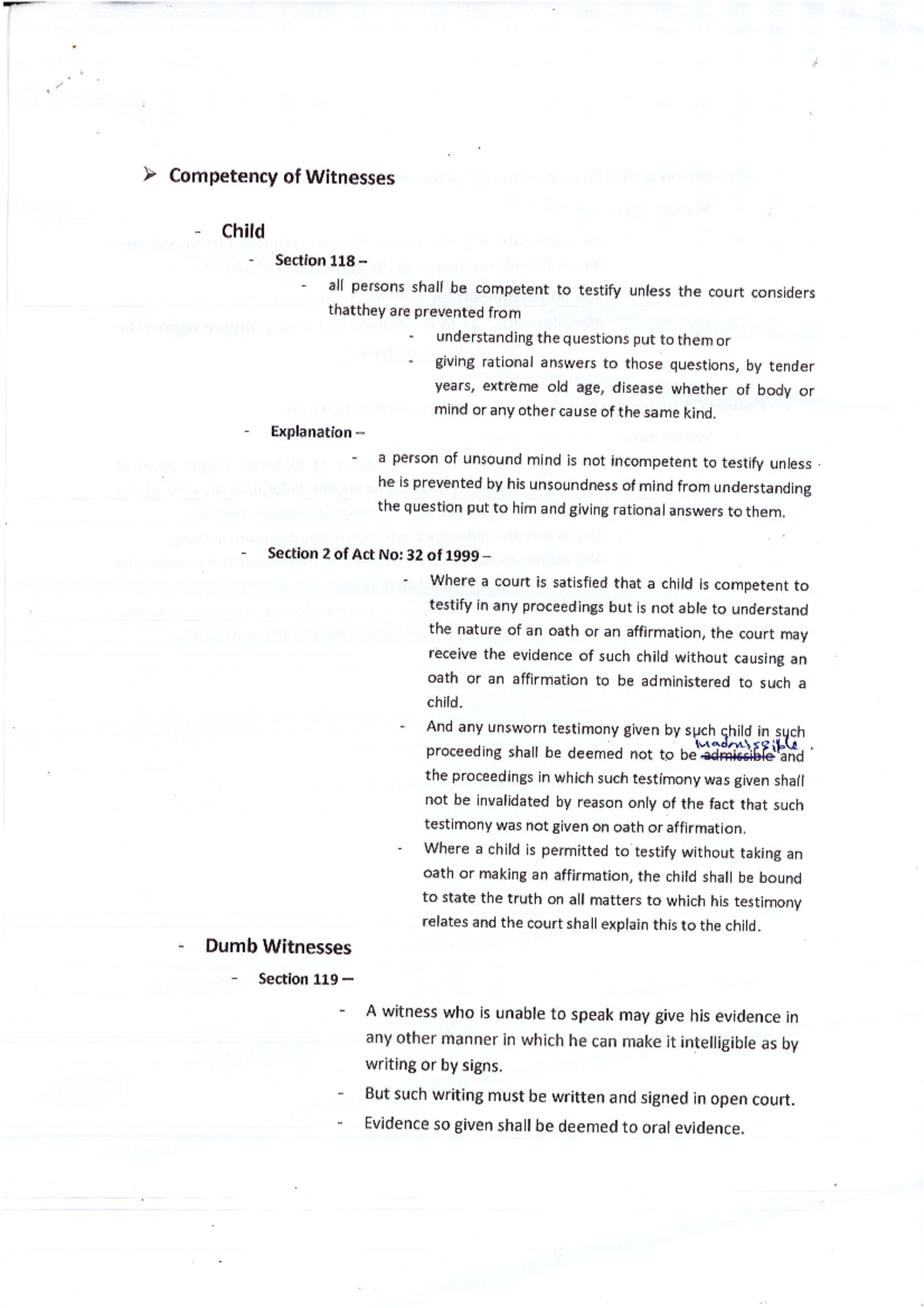 Competency-of-witnesses - Master of Science in Computer Science - Studocu