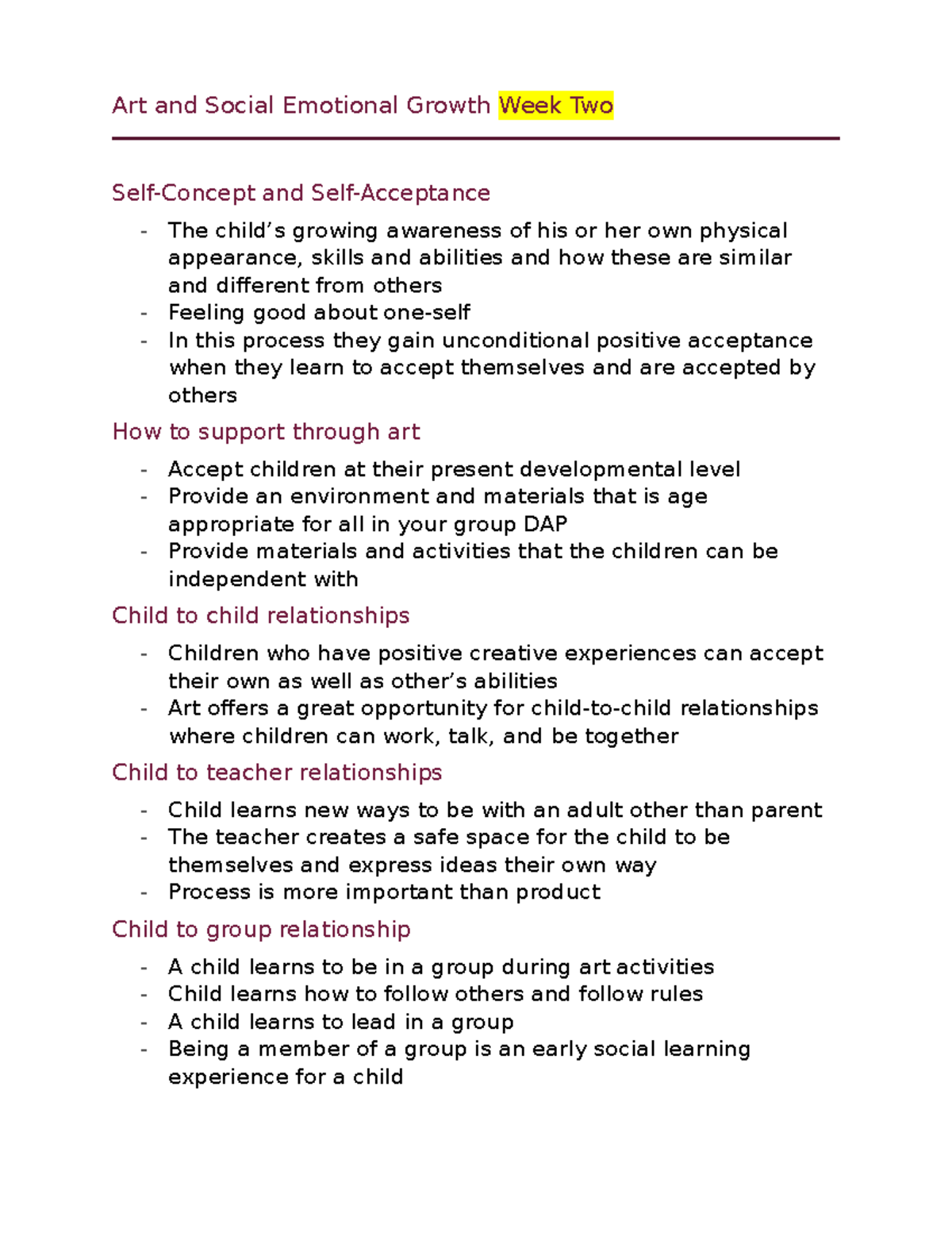 Art and Social Emotional Growth Week Two - Art and Social Emotional ...