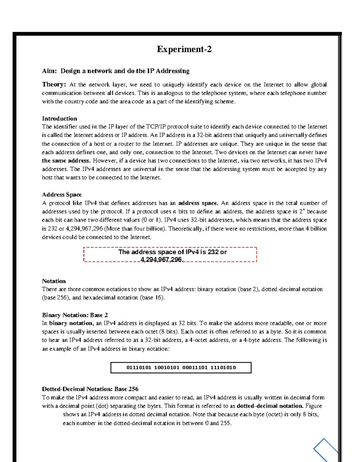 Cc Expt 2 - Lab practical 2 - 01110101 10010101 00011101 11101010 ...