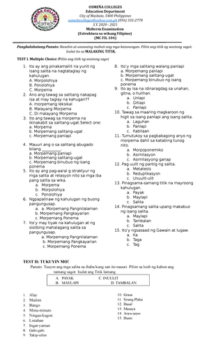 Module 4 Intro SA Pagsasalin - PAGSASALIN NG IBA’T IBANG URI NG TEKSTO ...