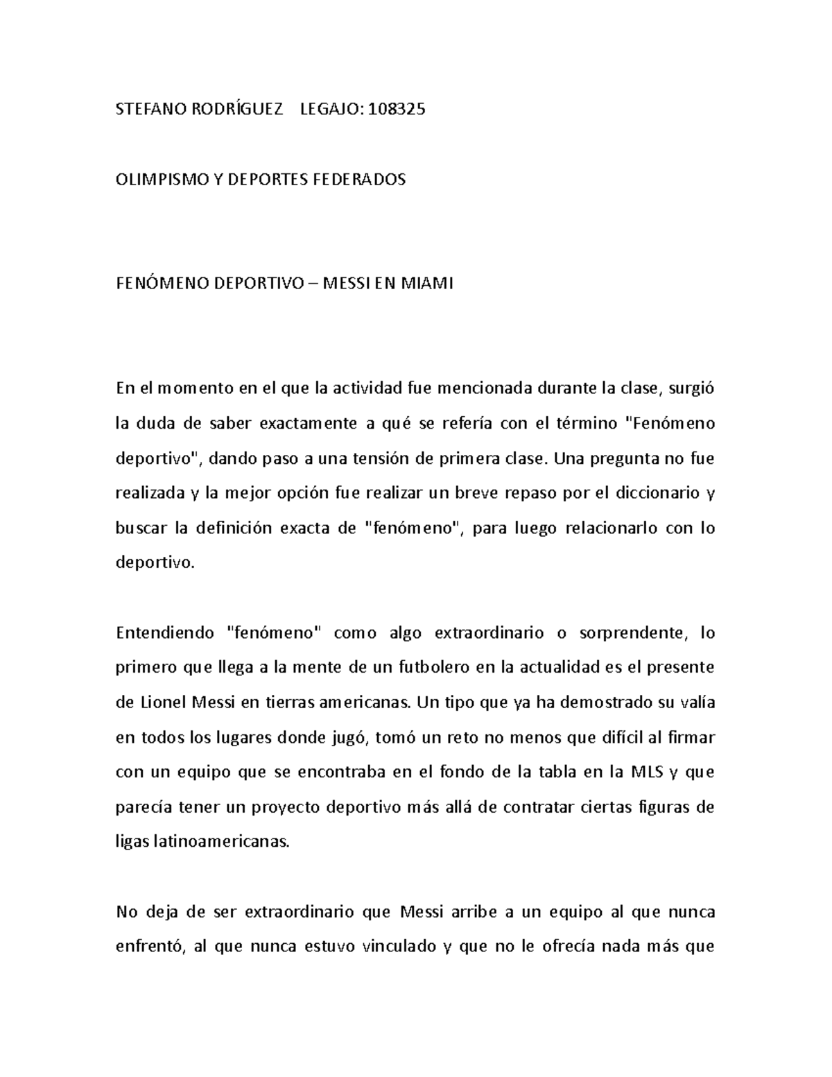 FENÓMENO Deportivo - es un paunte de la clase # 2 - STEFANO RODRÍGUEZ ...