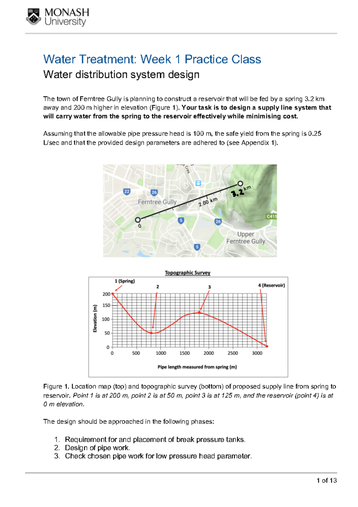 Water Treatment Week 1 Practice Class - Water Treatment: Week 1 ...