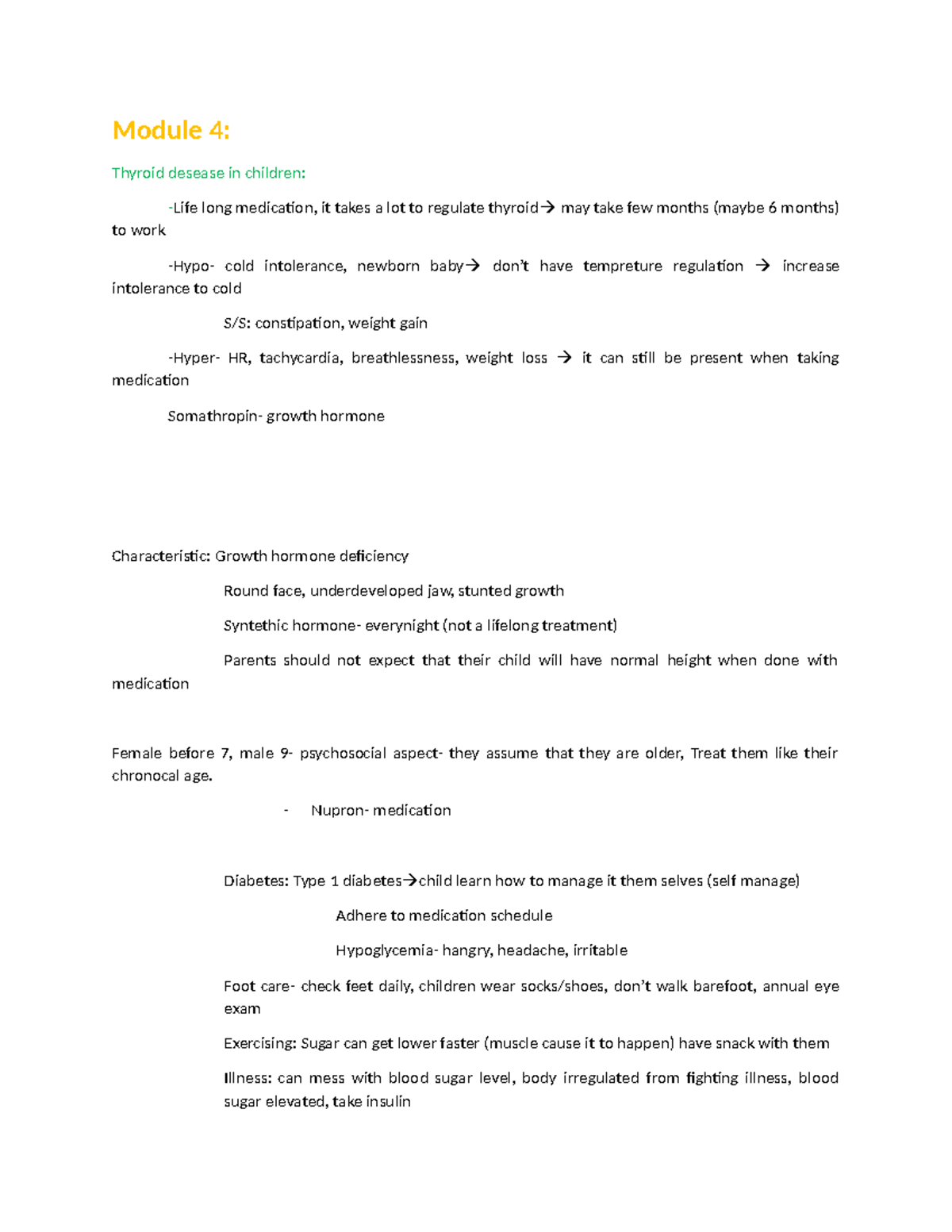 Module 4- endocrine + cardiac - Module 4: Thyroid desease in children ...