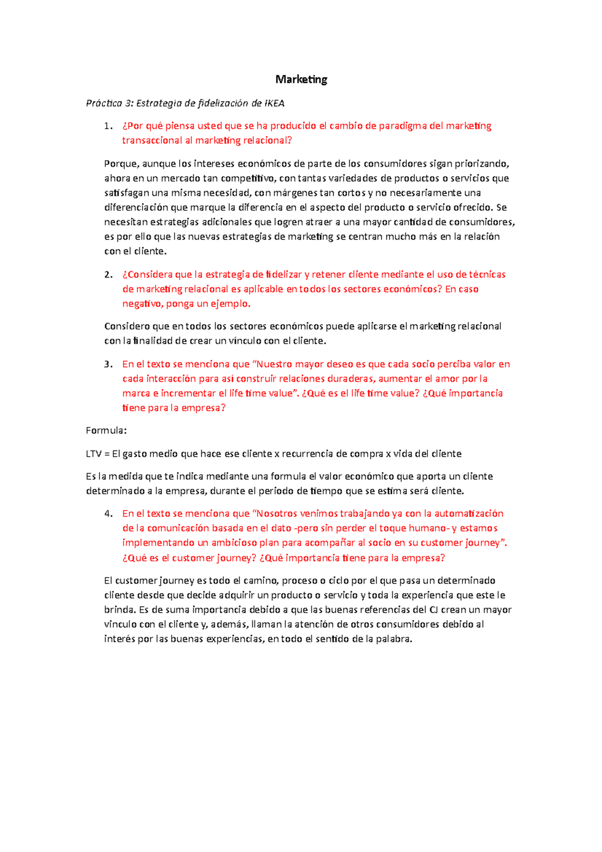 Práctica 3 - practica de la sirena - Marketing Práctica 3: Estrategia ...