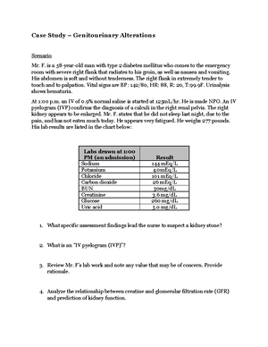 CHF Case Study - Case Study - Congestive Heart Failure Chief Complaint ...