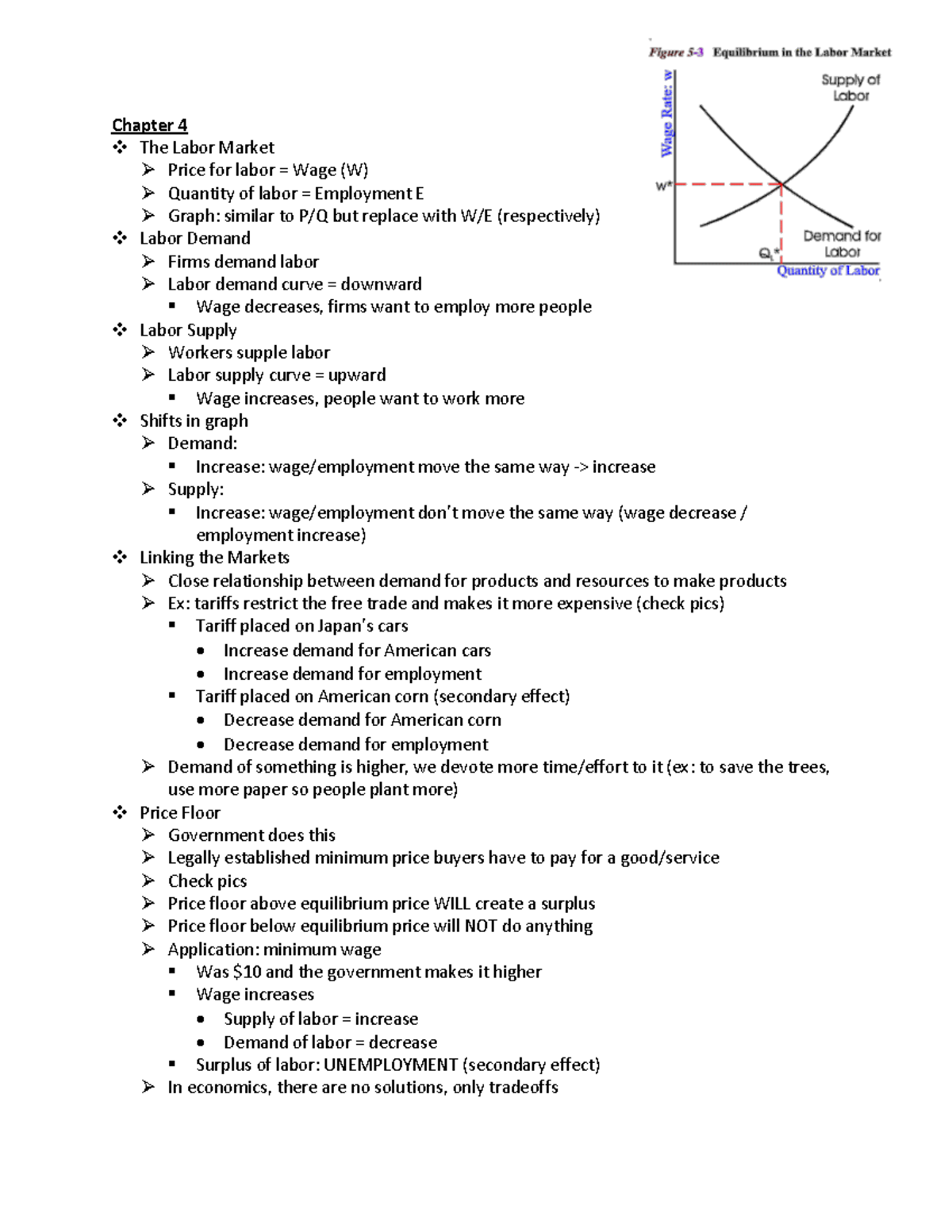 Econ 002 chpt. 4 - Professor: Joab Corey - Chapter 4 v The Labor Market ...
