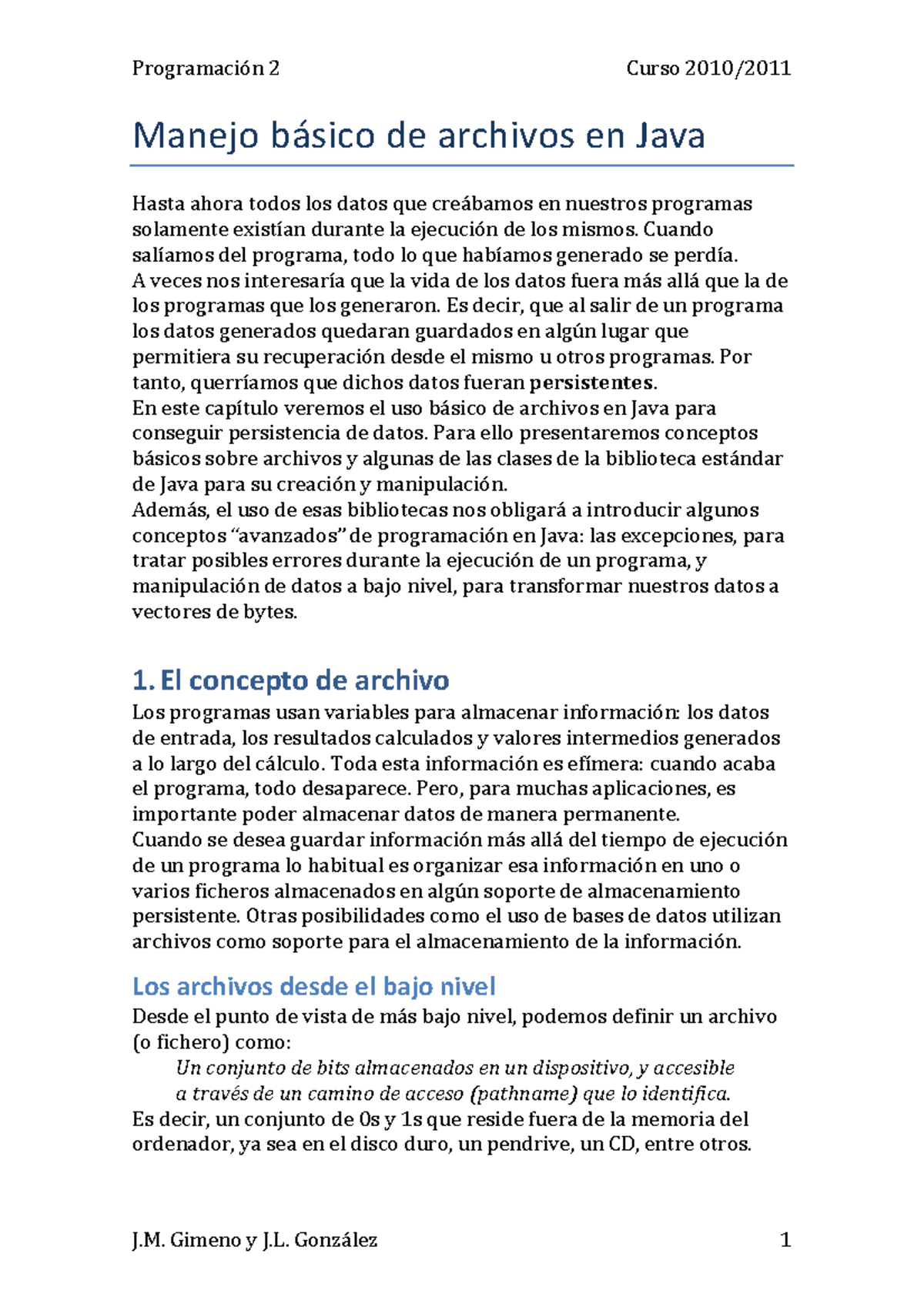 4 manejo bai81sico de archivos en java - Manejo básico de archivos en ...