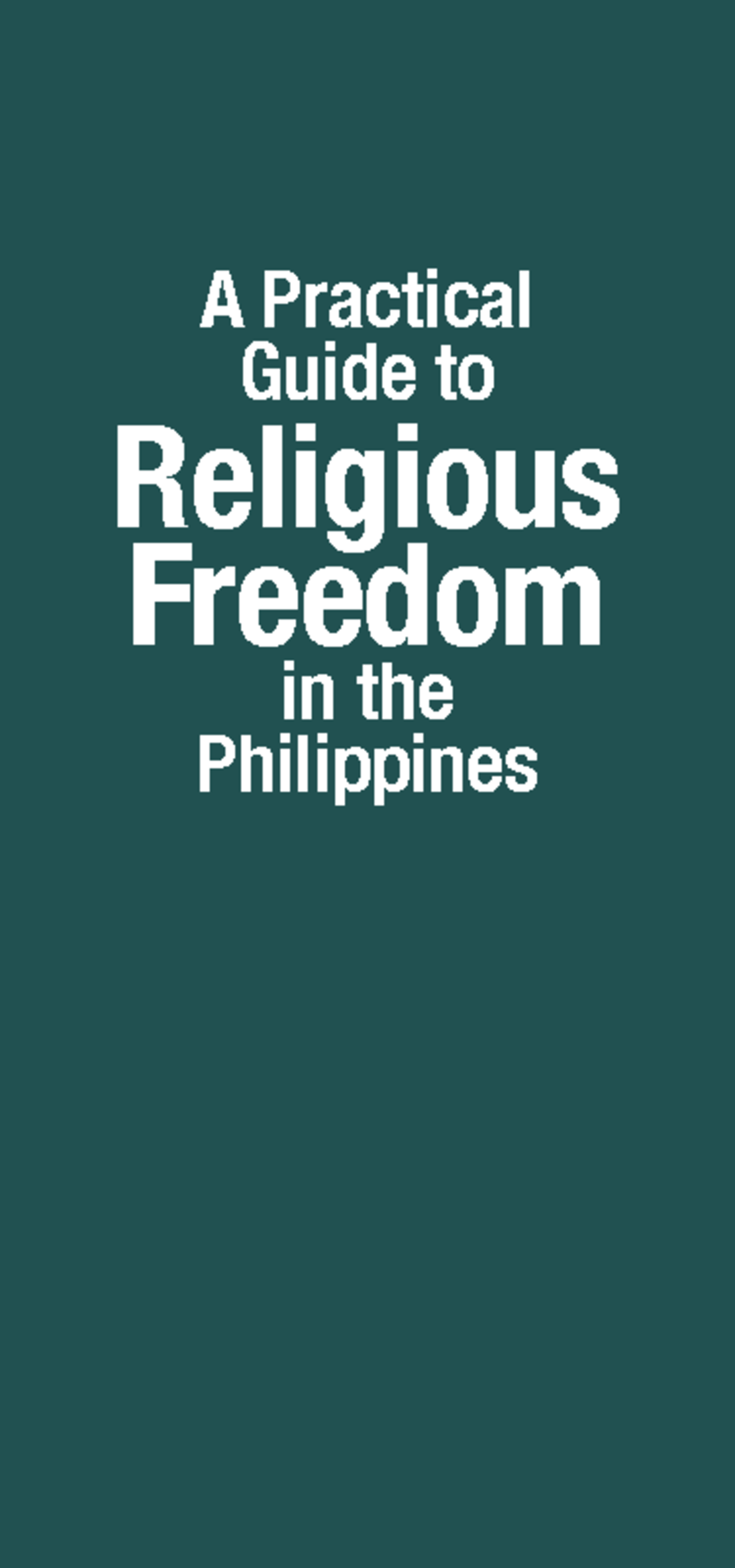 Religious Freedom Brochure Philippines - A Practical Guide to Religious ...