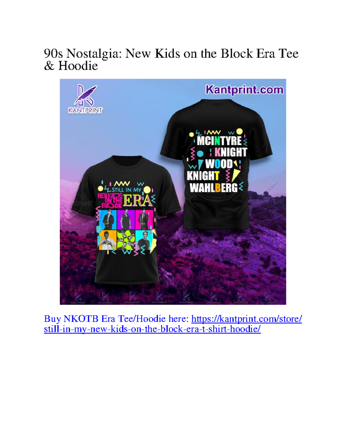 90s Nostalgia: New Kids on the Block Era Tee & Hoodie - IBUS 300 - Studocu
