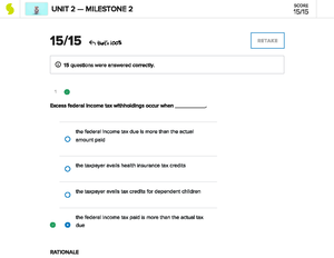 Personal Finance Unit 3 Milestone 3 - FIN250 - Studocu