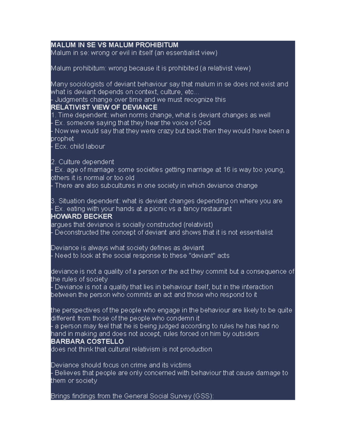 MALUM IN SE VS MALUM PROHIBITUM.docx - MALUM IN SE VS MALUM PROHIBITUM ...