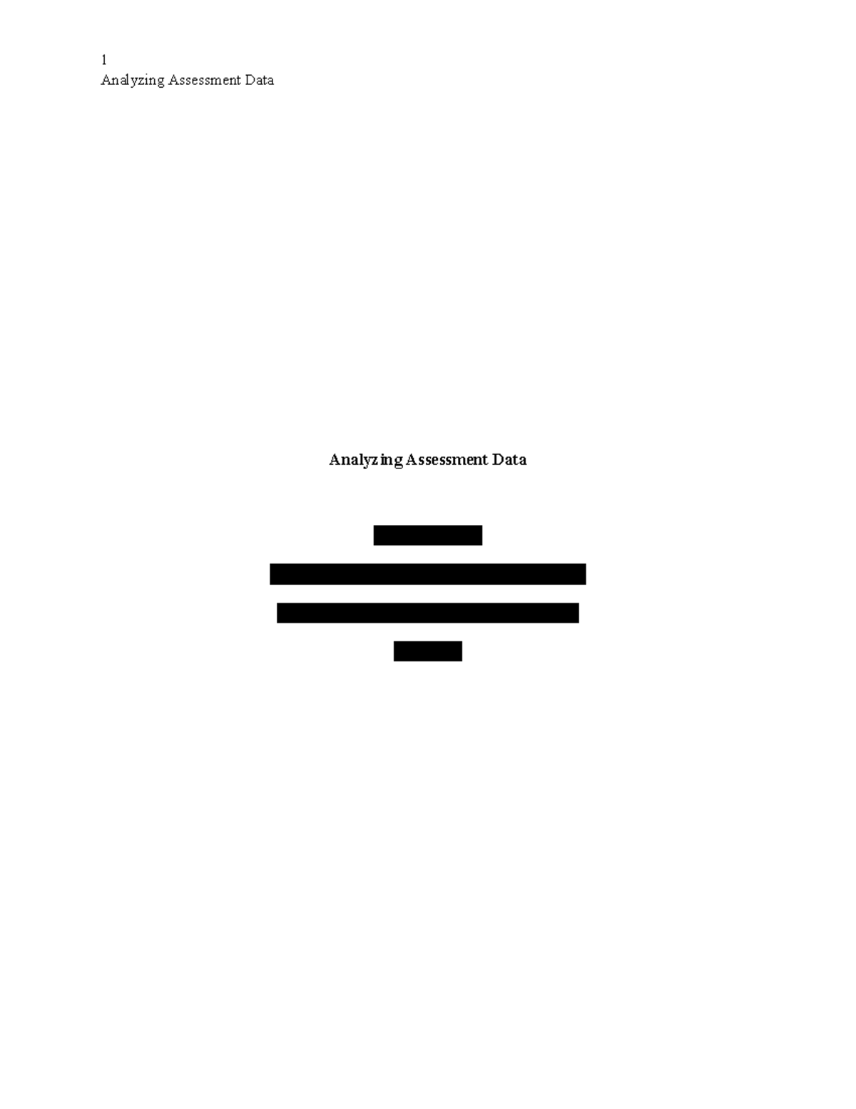 D184 Task 3 - Task 3 - Analyzing Assessment Data Analyzing Assessment ...