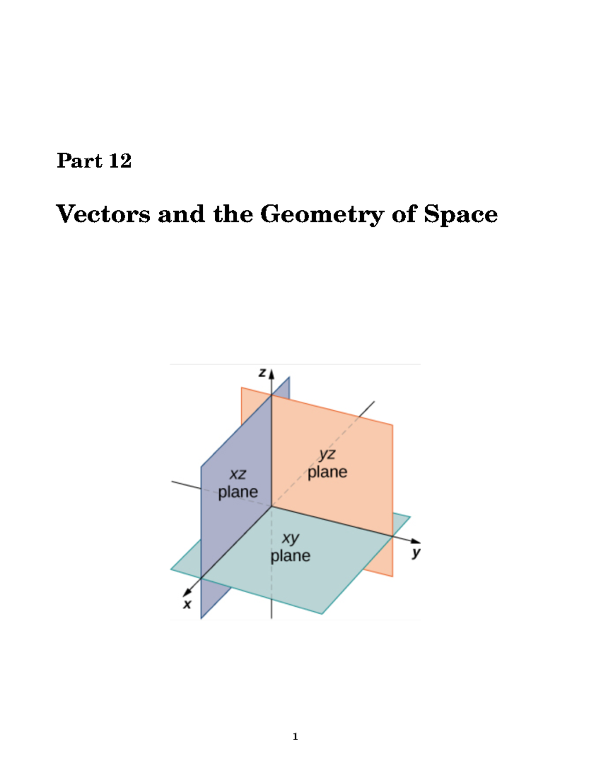 Vector calculus notes - Practice - Part 12 Vectors and the Geometry of ...