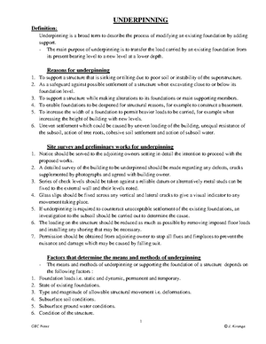 GBC II-1 - Notes - FLOORS (1) Functions of Floors Thermal insulation ...