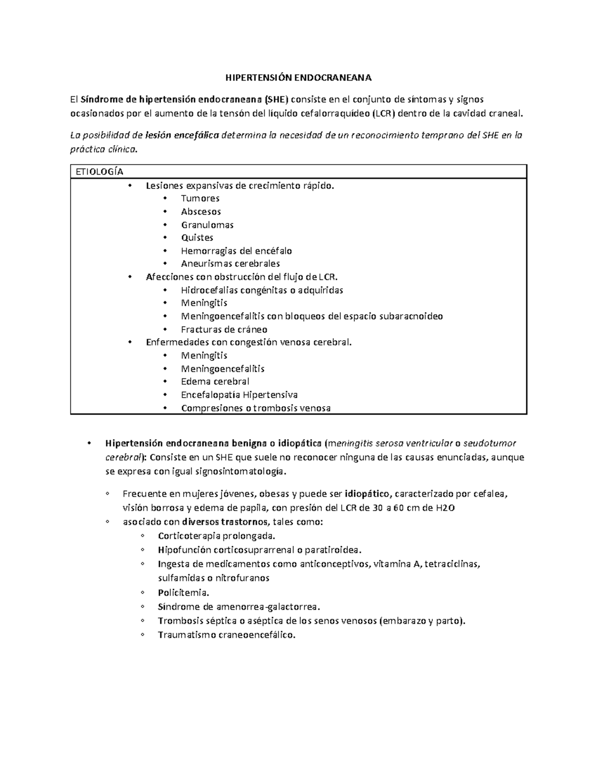 Hec - Resumen Introduccion a la Clinica I - Warning: TT: undefined function: 32 Warning: TT ...
