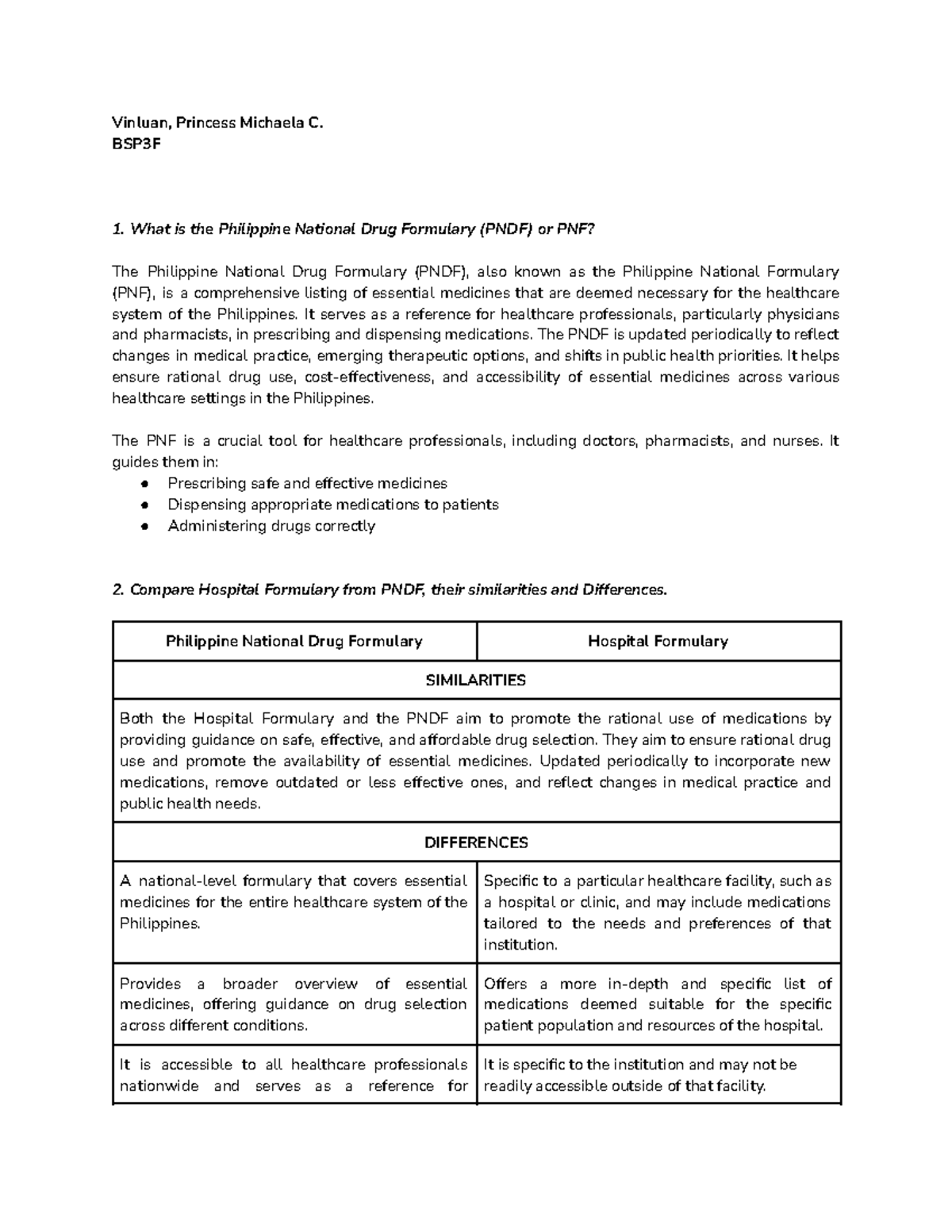 Hospi lab (print) - activity - Vinluan, Princess Michaela C. BSP3F What ...