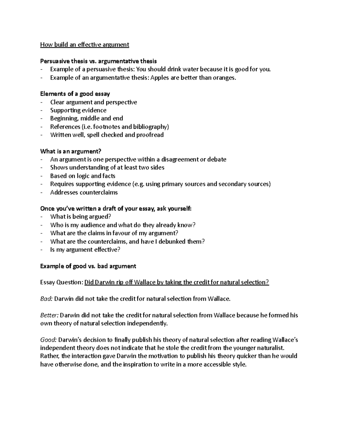 How to build an effective argument - How build an effective argument ...