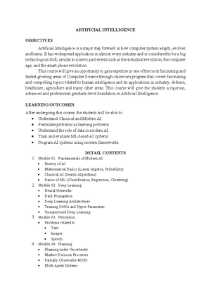 OVERVIEW OF ARTIFICIAL INTELLIGENCE - Overview of Artificial ...