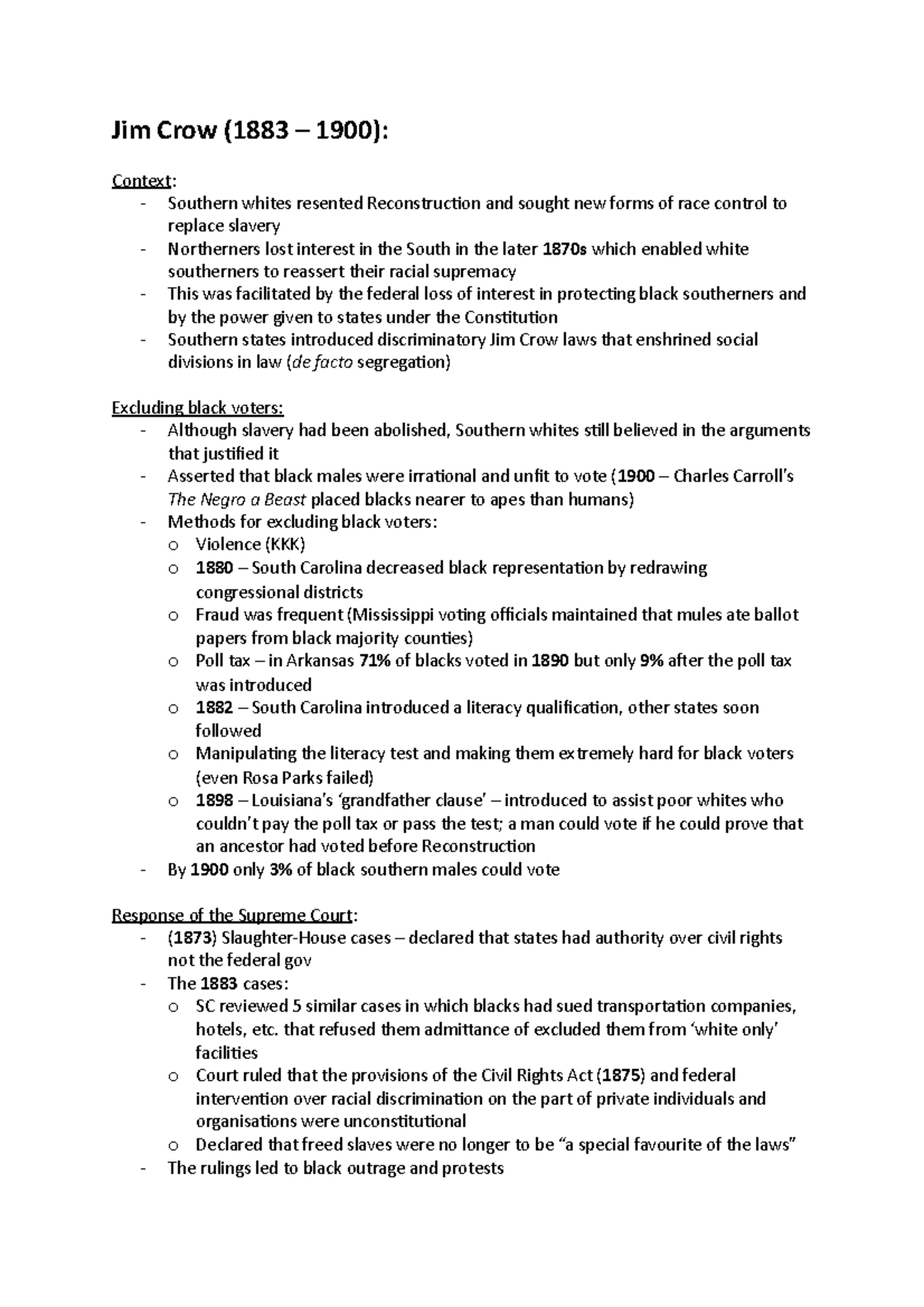 Edexcel A Level History, Paper 3: Civil rights and race relations in ...