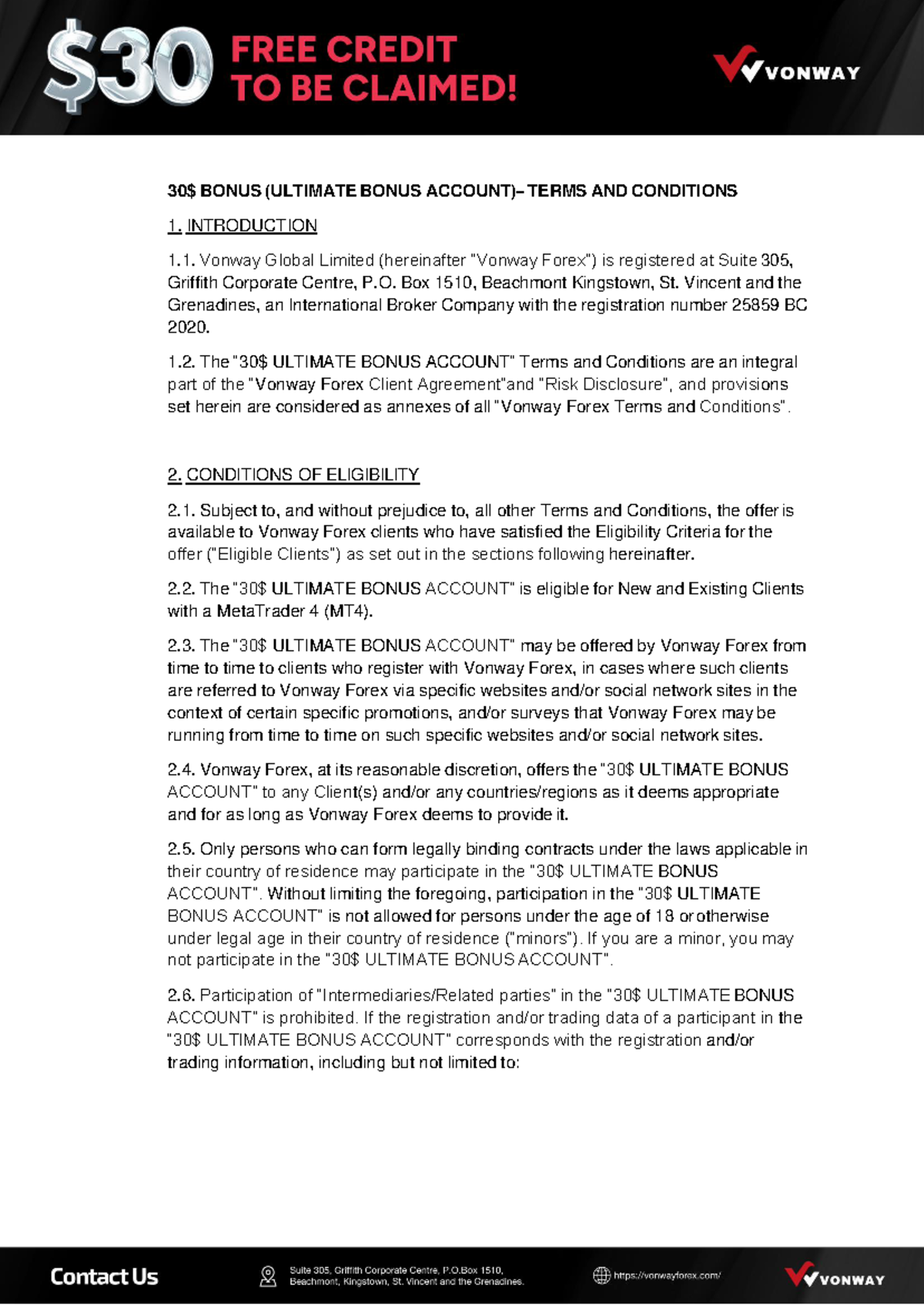 Ultimate-Bonus-30USD - 30$ BONUS (ULTIMATE BONUS ACCOUNT)– TERMS AND ...