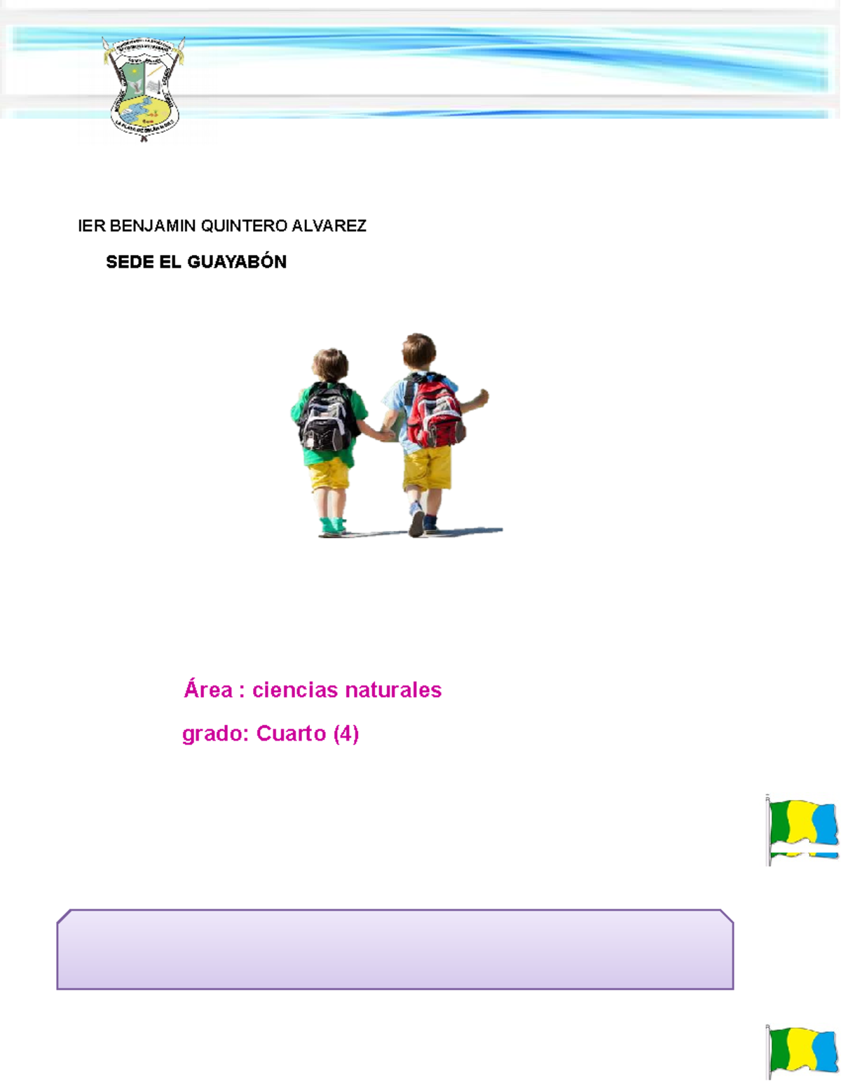 4° naturales guia 5 el ecosistema - IER BENJAMIN QUINTERO ALVAREZ SEDE ...