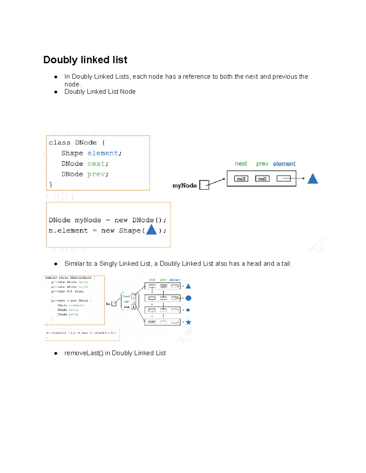 Lecture 13 - course work for cosc 1020 marquette - COSC 1020 - Doubly linked list In Doubly ...