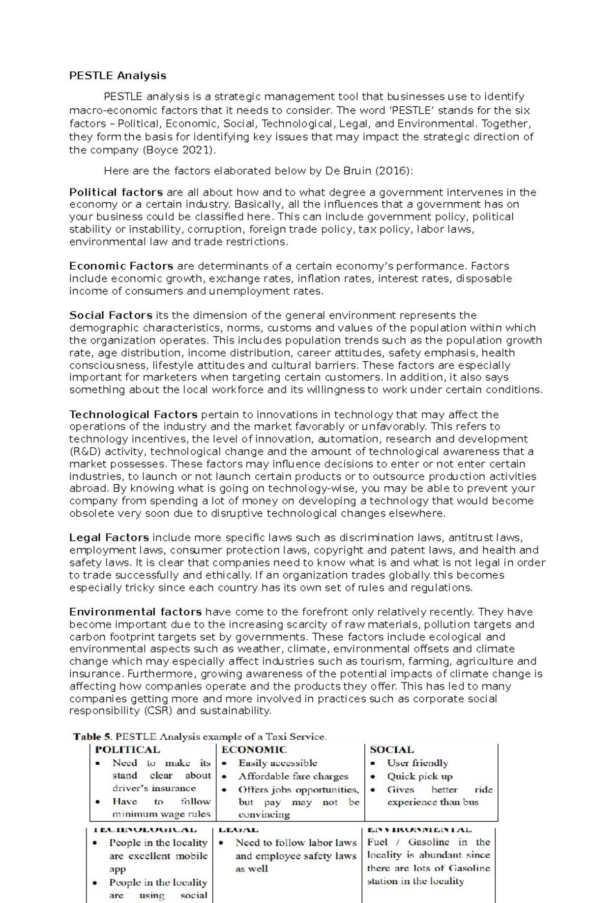 Pestle Analysis 12014 4 - PESTLE Analysis PESTLE analysis is a ...