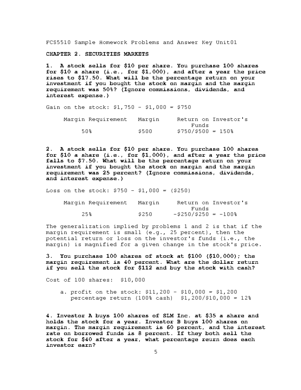 FCS5510 Unit01 Selected Problems And Answers 5 FCS5510 Sample fcs5510-unit01-selected-problems-and-answers-5-fcs5510-sample