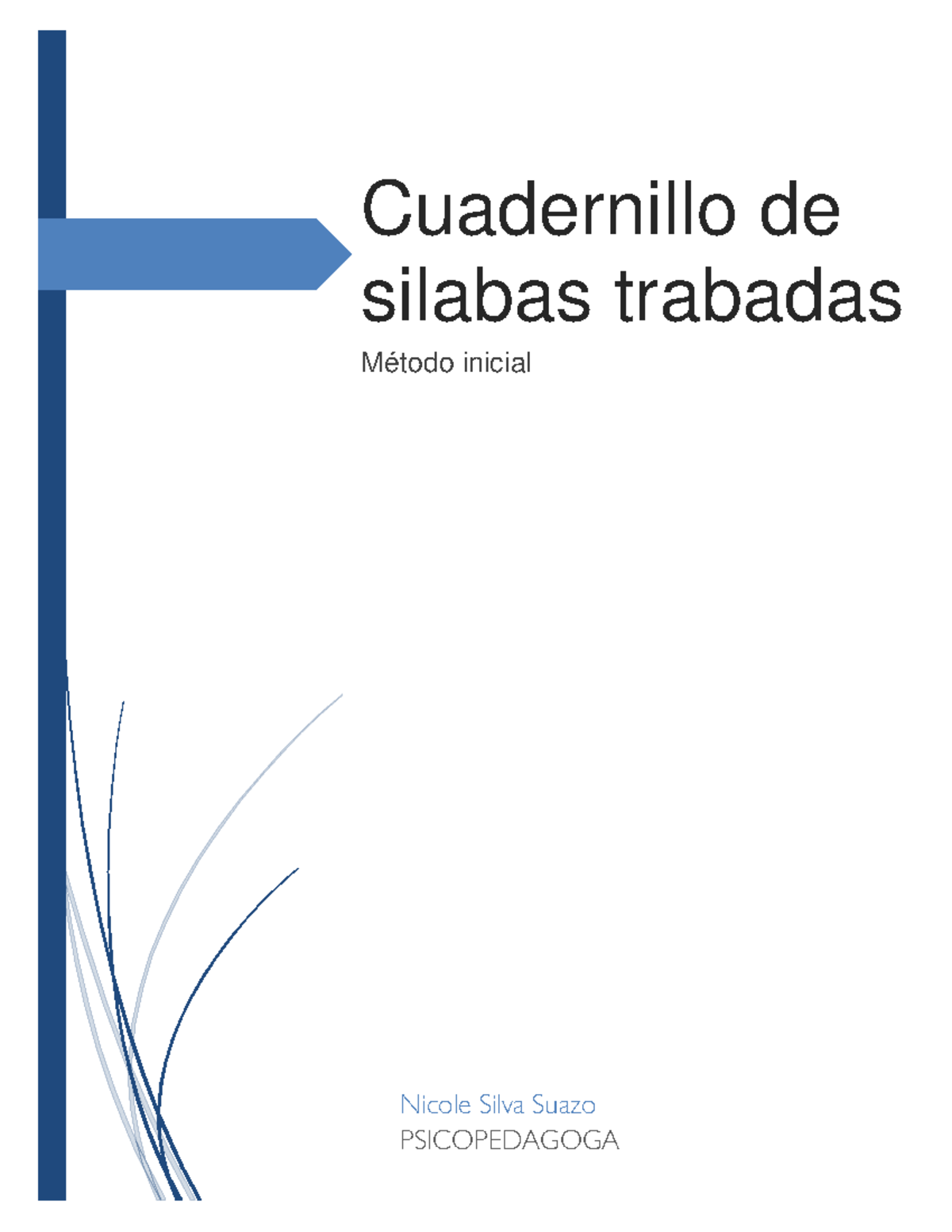 Cuadernillo De Las Sílabas Trabadas 240525 123625 Cuadernillo De