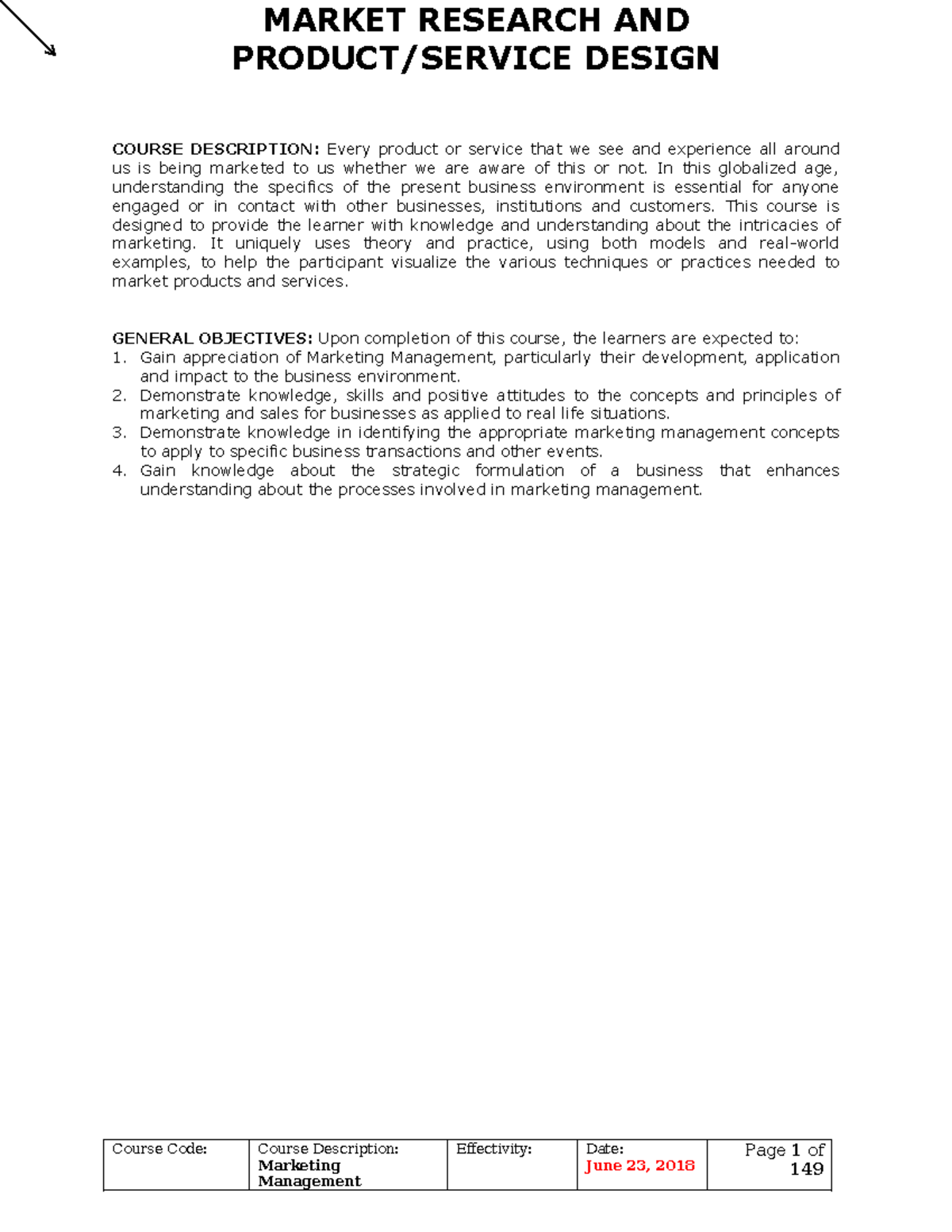 Market Research Product Design - MARKET RESEARCH AND PRODUCT/SERVICE ...