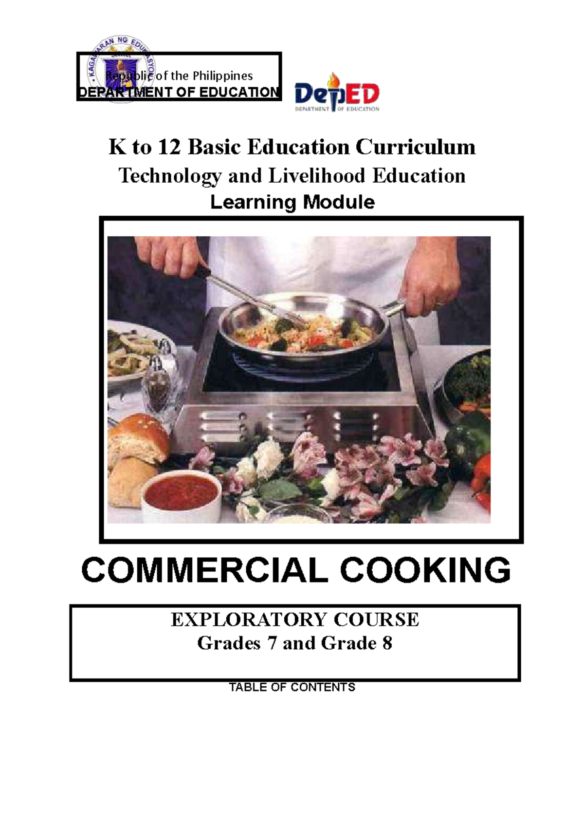 K TO 12 Commercial Cooking Learning Module - Republic of the ...
