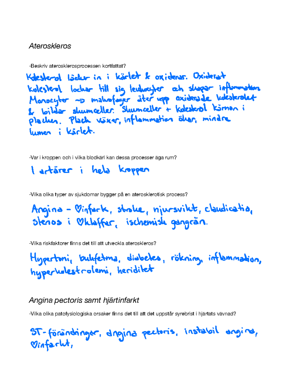 Instuderingsfrågor till cirkulationssjukdomar 24 sep. 2022 ...