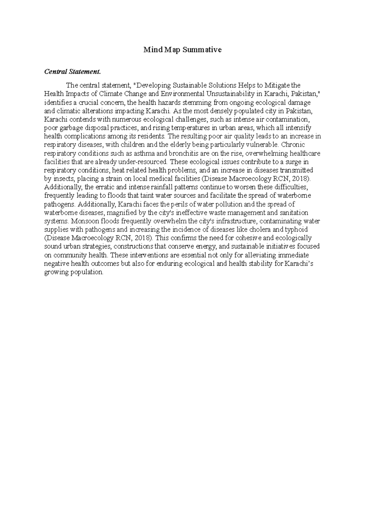 Mindmap Summative-2X03 - Mind Map Summative Central Statement. The central statement, - Studocu