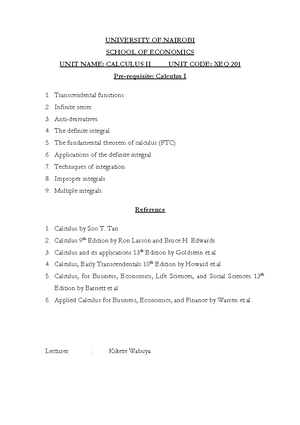 Calculus 7 notes - The Formal Definition of a Limit Let f be a function ...