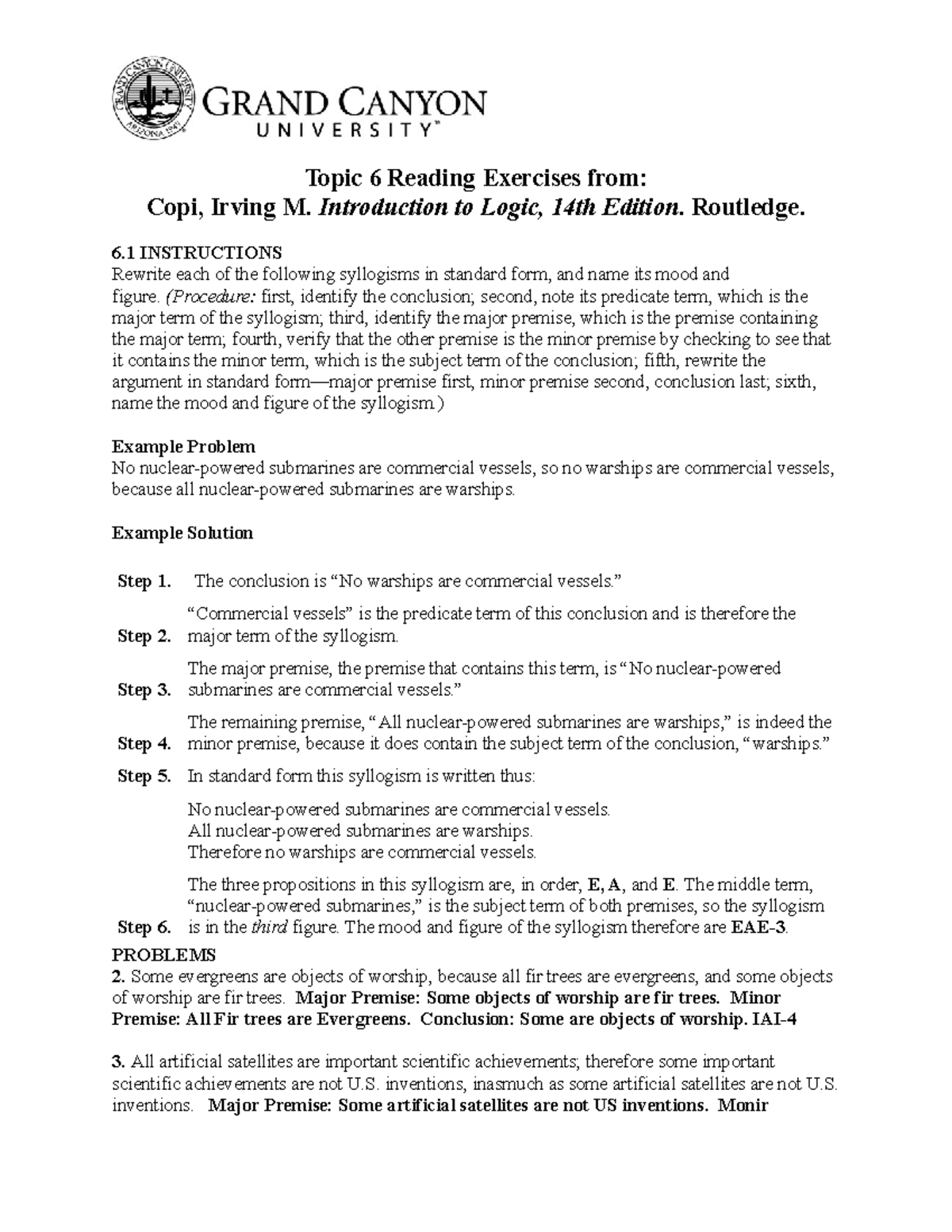COM-362 T6 reading exercises - PCN-162 - GCU - Studocu
