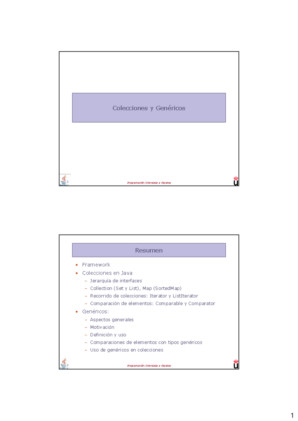 Java POO 8 - información - - Studocu
