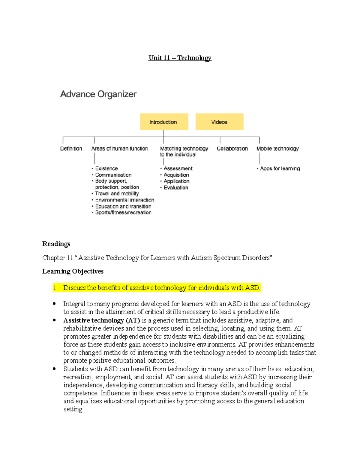 Unit 11 – Technology - EDPY 478 Autism Spectrum Disorder Wanda ...