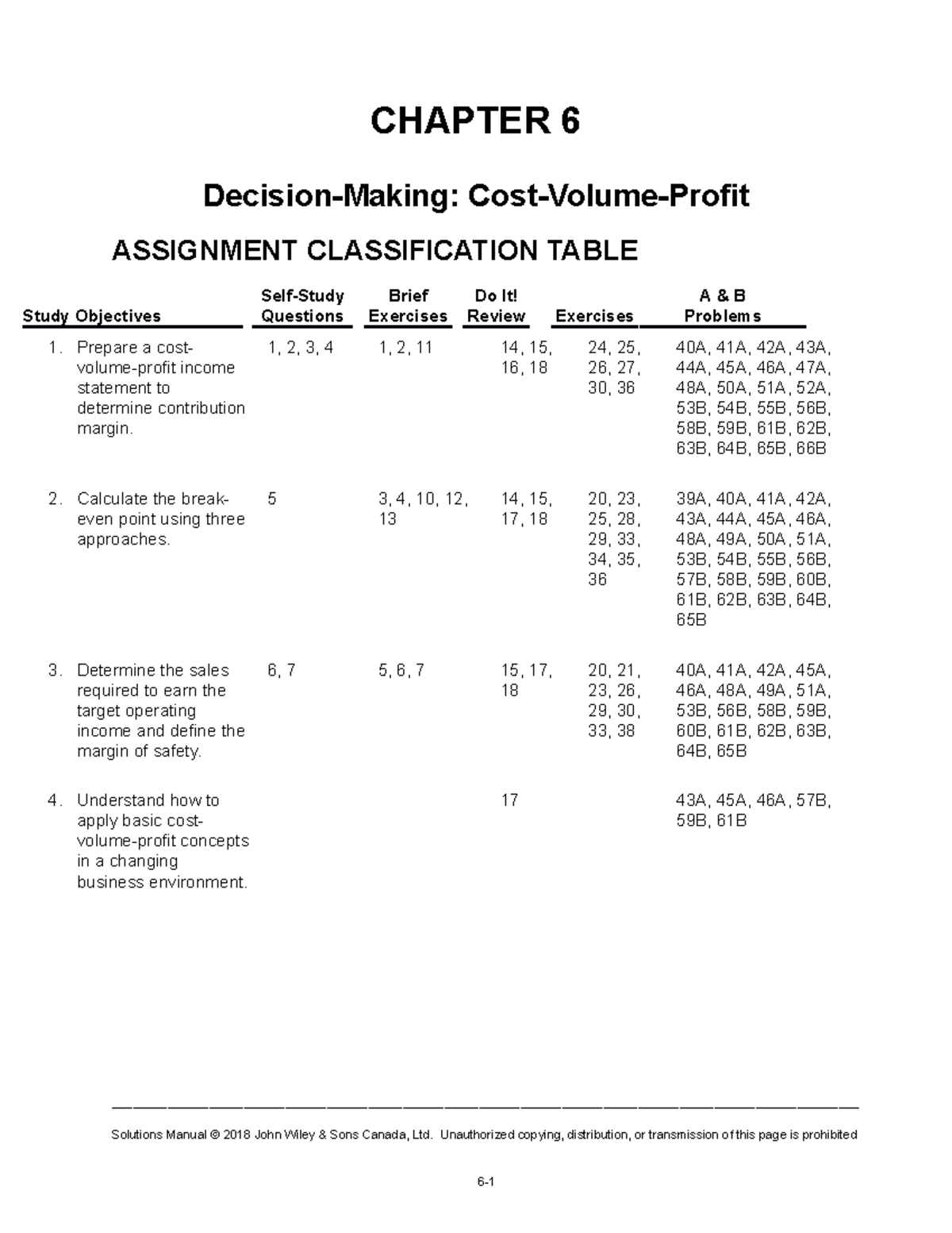 Ch06 - chapter 6 solution in wiely plus with explanation. listed in detail - CHAPTER 6 - Studocu