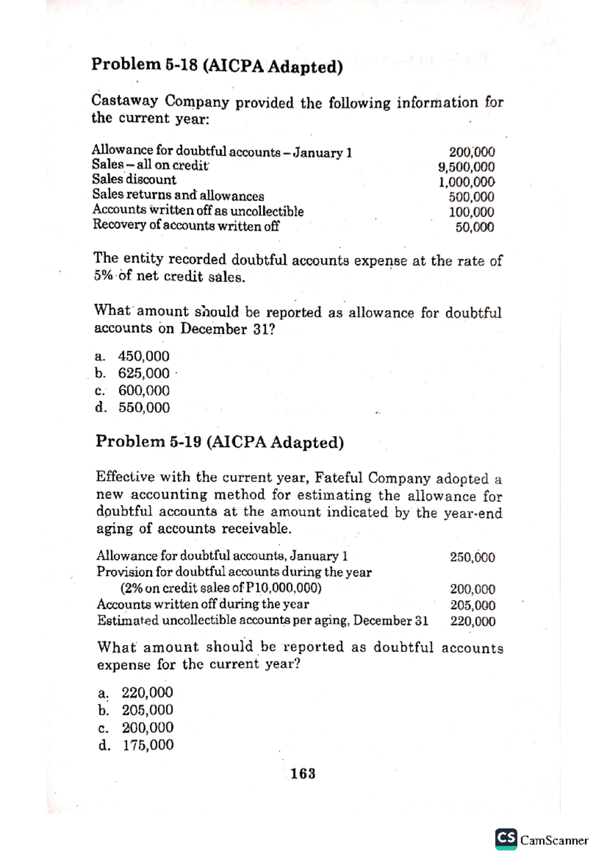 Problem 5 - Intermediate Accounting (Volume one) 2021 edition by: Valix ...