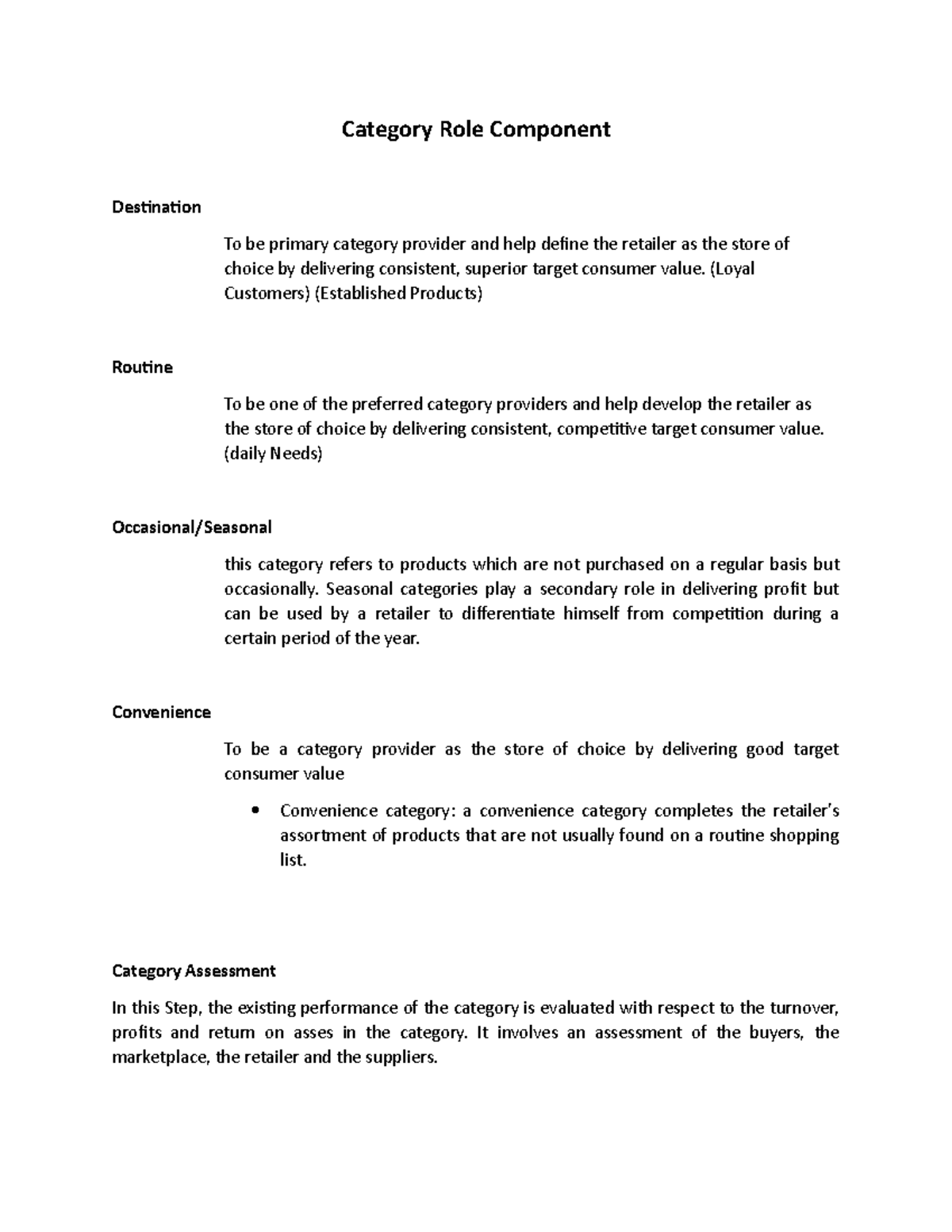 Category Role Component - Category Role Component Destination To be ...