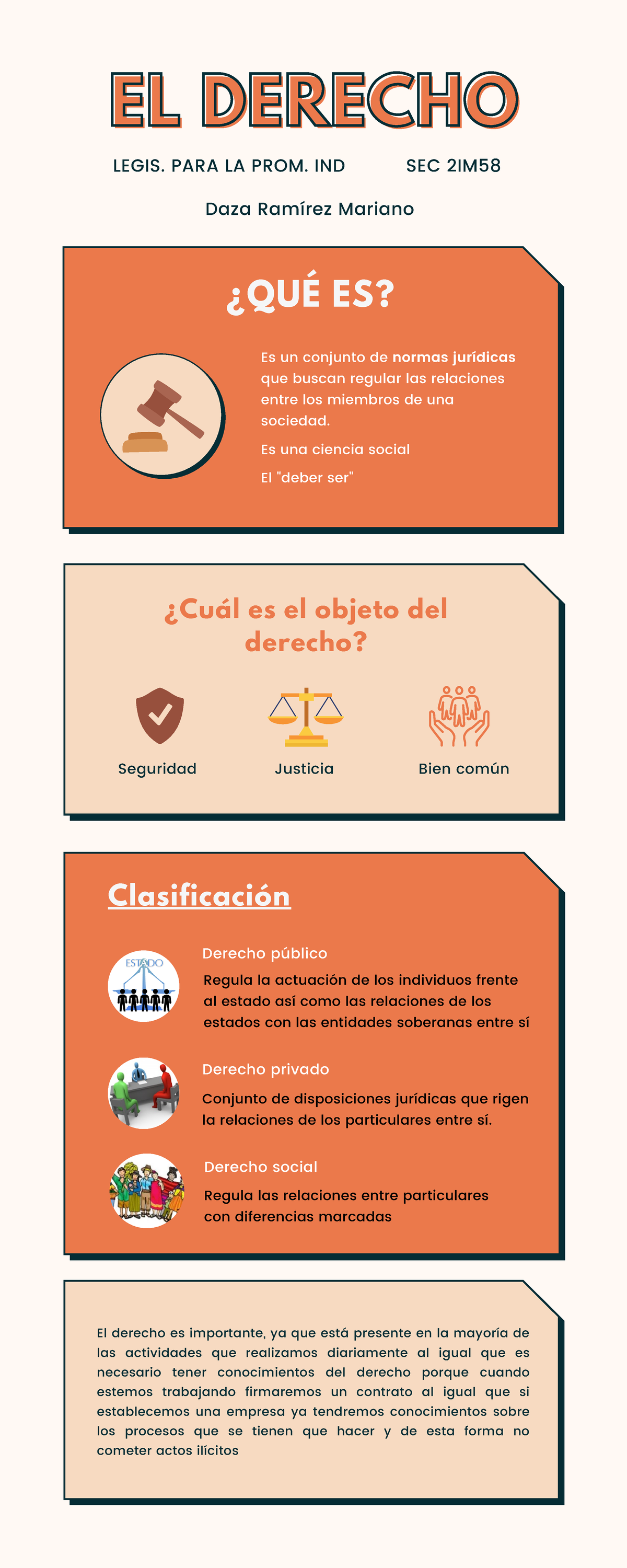EL Derecho - Es un conjunto de normas jurídicas que buscan regular las ...