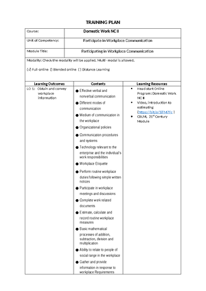 Facilitate Learning Session - FACILITATE LEARNING SESSION CONTENTS ...